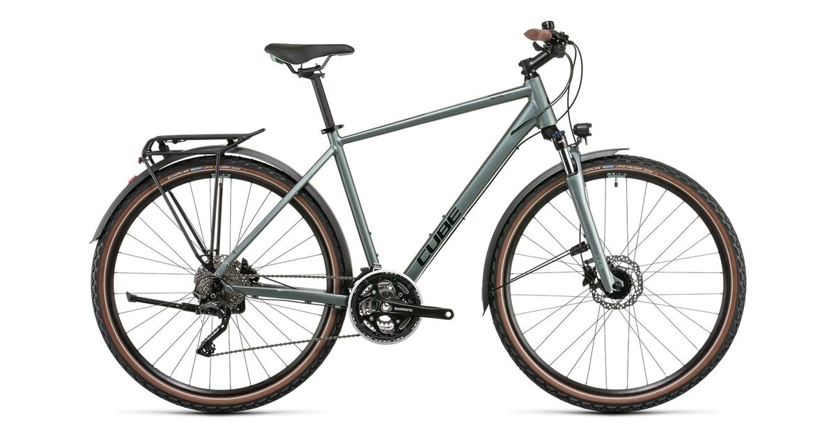 CUBE Nature Pro Allroad silvergreen'n'black 2022 - RABE Bike