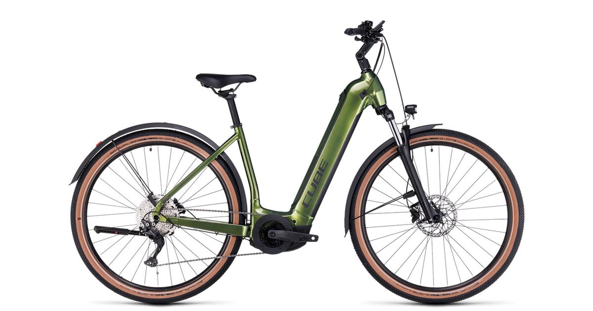 CUBE Nuride Hybrid Pro 750 Allroad shinymoss'n'black Easy Entry