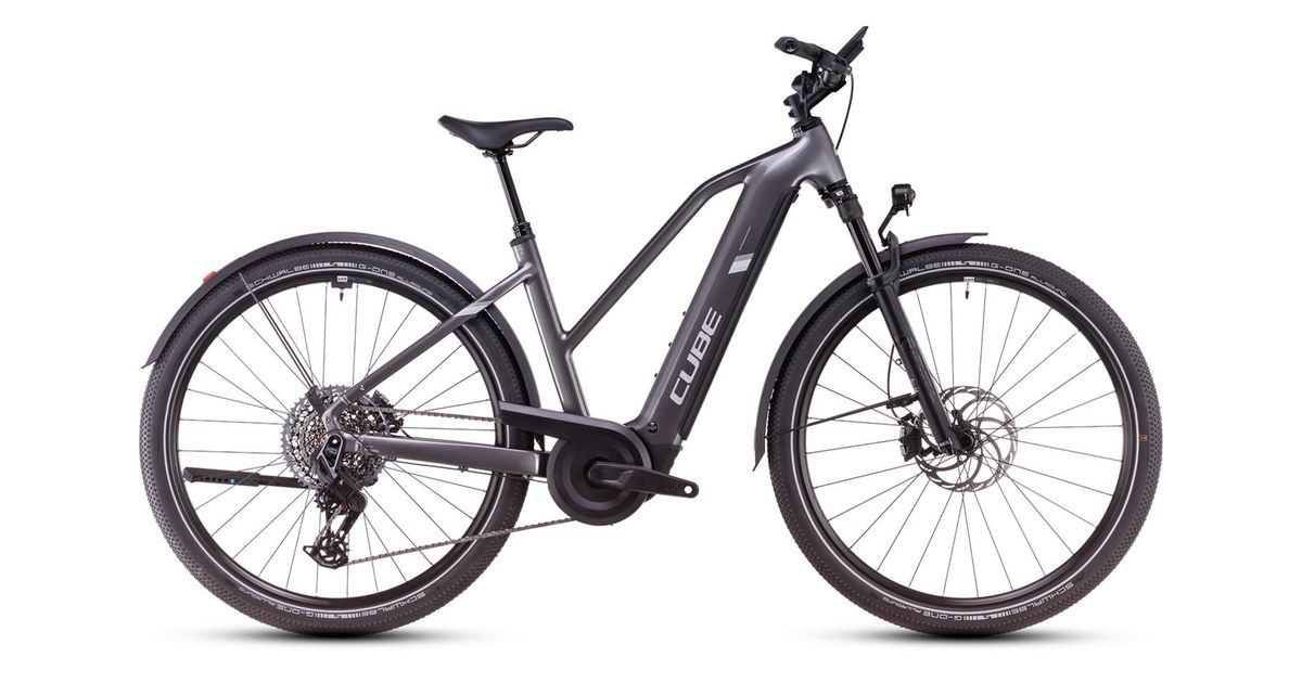 CUBE Nuride Hybrid SLT 800 Allroad graphite´n´fossil Trapez