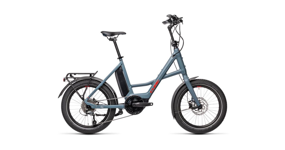CUBE Compact Hybrid Sport blue'n'red - RABE Bike