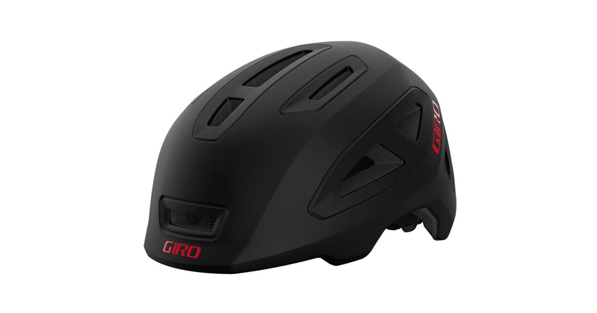 Giro Scamp II Matte Black-Red S 49-53cm