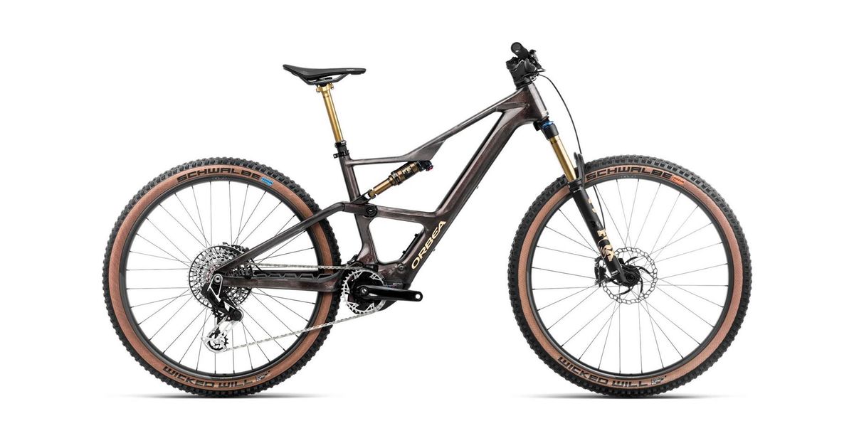 Orbea Rise SL M-LTD 420Wh Cosmic Carbon View - Gold Sand