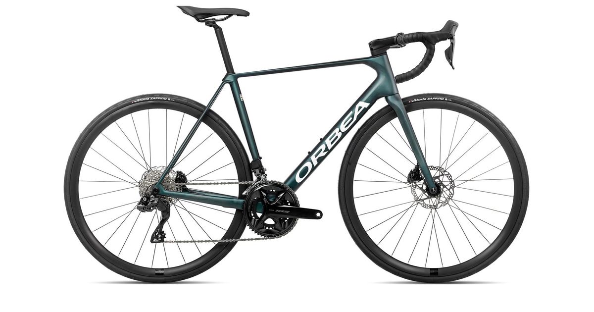 Orbea Orca M30i Escape Green - Carbon View